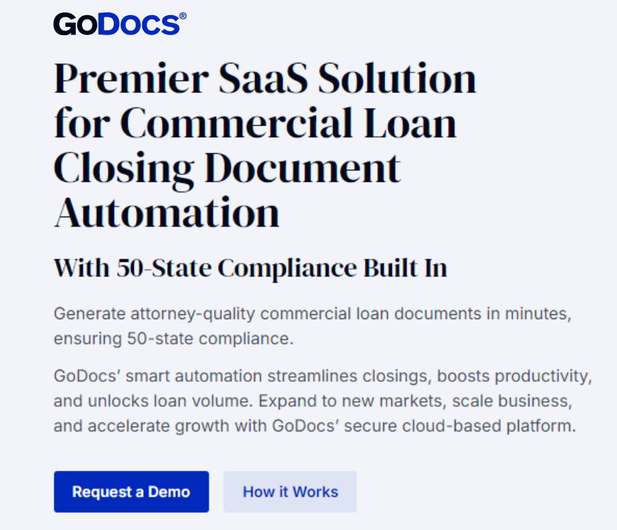Commercial Loan Document Automation - GoDocs